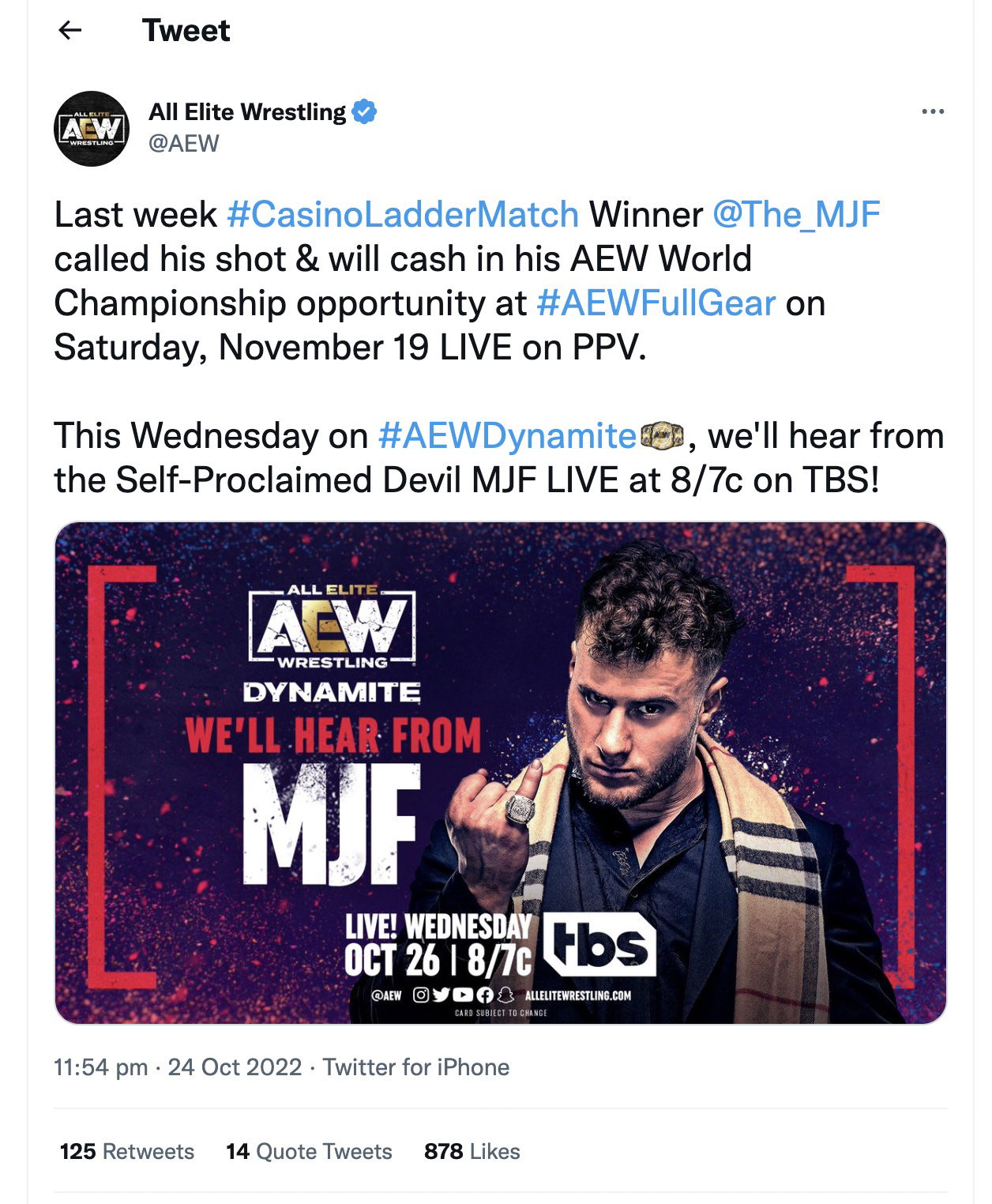 MJF Segment Announced For AEW Dynamite October 26 - WrestleTalk MJF Segment Announced For AEW Dynamite October 26 - WrestleTalk