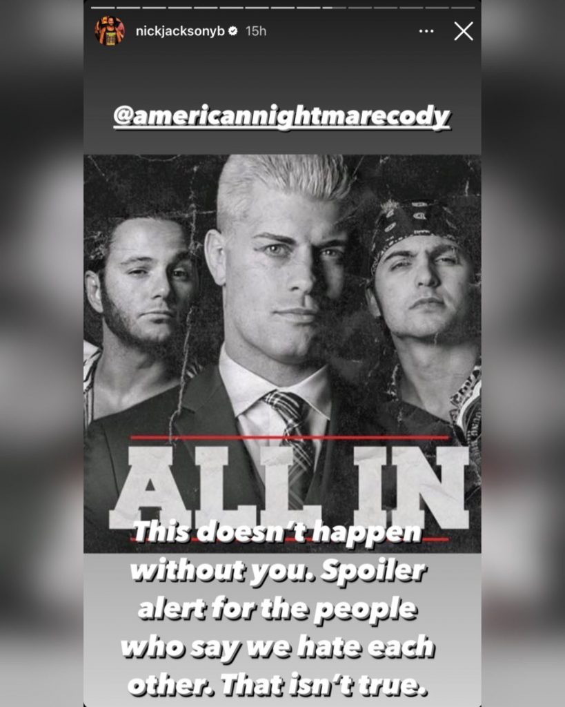 Top Star Addresses Cody Rhodes Backstage Heat Rumors - WrestleTalk