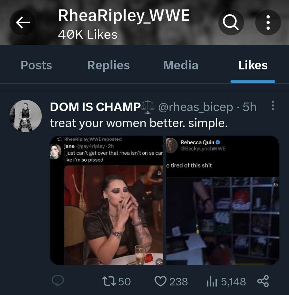 Top WWE Star Likes 'Treat Women Better' Tweets After Matches Pulled ...