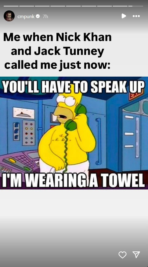 CM Punk Uses Simpsons Meme After WWE MSG Towel Incident - WrestleTalk