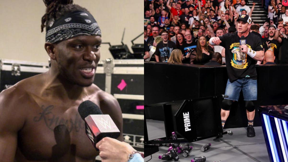 KSI Reacts To John Cena Destroying PRIME Hydration Station - WrestleTalk