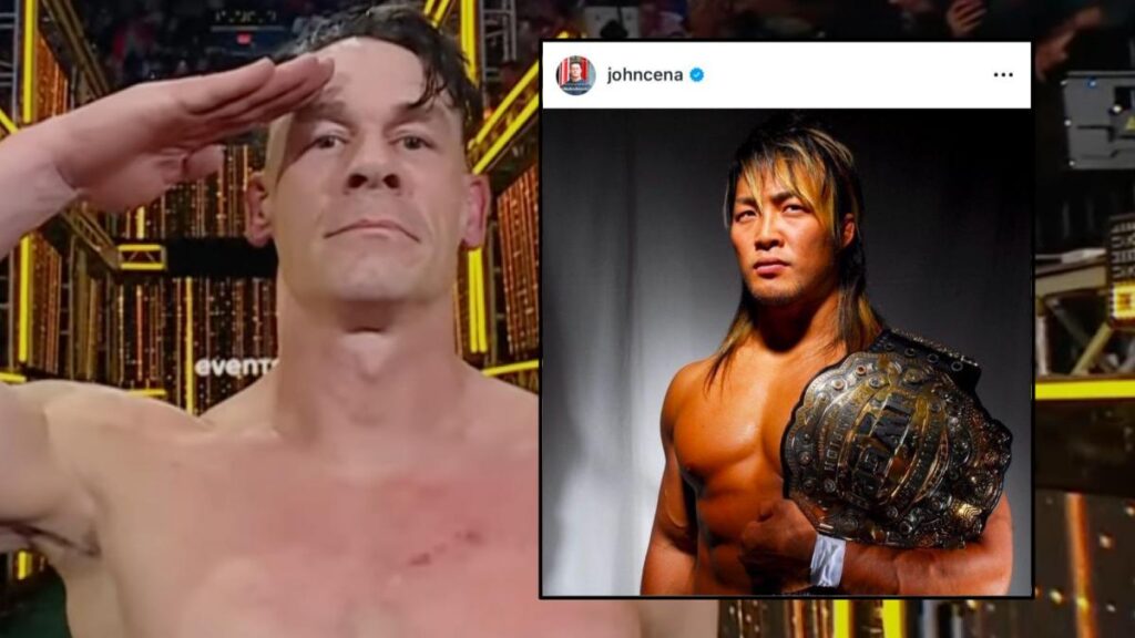 WWE's John Cena Reacts After Hiroshi Tanahashi Retirement Match ...